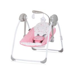 Chipolino Babywippe elektrisch Moonlight Musikfunktion, Fernbedienung, klappbar rosa