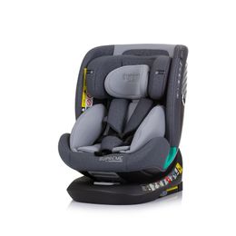 Chipolino i-Size Kindersitz Supreme (40-150 cm) verstellbar 360° drehbar Isofix grau