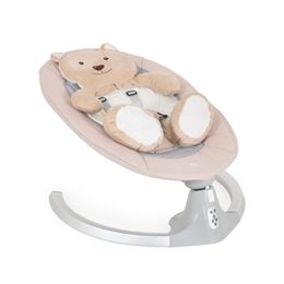 Moni Babywippe elektrische Ari Bär Melodien, Fernbedienung, Teddy-Bär Pad, Timer beige