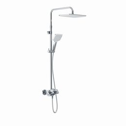 Kludi COCKPIT Explorer Thermostat Dual Shower System chrom, 8005005-00 8005005-00