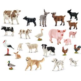 Schleich - Tierfiguren - Bauernhof-Set mit 23 Tieren Sammelfiguren Spielfiguren