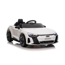 ES-Toys Kinder Elektroauto Audi RS E-Tron, Allradantrieb, Fernbedienung, MP3 weiß