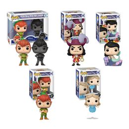 Funko Pop! - Disney Peter Pan 6er Set (Peter Pan, Wendy, Captain Hook, Mermaid, Peter Pan & sein Schatten)