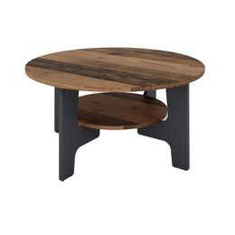 ByLiving Couchtisch JONNY, Breite 80 cm, Old Wood (Altholz-Optik)/anthrazit