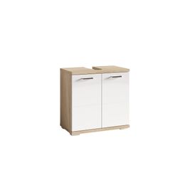 ByLiving Waschbeckenunterschrank NEBRASKA, Breite 60 cm, Artisan Eiche/weiß