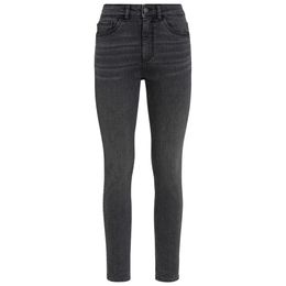 Gina Damen Skinny Jeans mit Used-Waschung