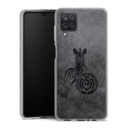 DeinDesign Galaxy A12 Handy Silikon H&uuml;lle Case transparent Handyh&uuml;lle Msv Duisburg Zebra Official Licensed Product Silikon Case