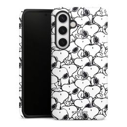 DeinDesign Galaxy S24 Handy Panzer Handyh&uuml;lle robuste Outdoor H&uuml;lle Schutzh&uuml;lle gl&auml;nzend Peanuts Snoopy Muster Tough Case