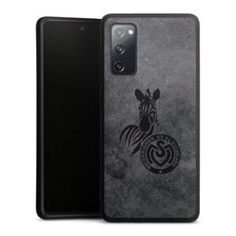 DeinDesign Galaxy S20 FE Handy Premium Silikon H&uuml;lle Handyh&uuml;lle schwarz Case Msv Duisburg Zebra Official Licensed Product Silikon Premium Case