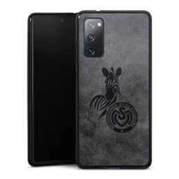 DeinDesign Galaxy S20 FE Handy Silikon H&uuml;lle Case schwarz Handyh&uuml;lle Msv Duisburg Zebra Official Licensed Product