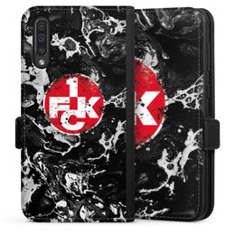 DeinDesign Galaxy A50 Handy Klapph&uuml;lle Handyh&uuml;lle aus Kunst Leder schwarz Flip Case Coat Of Arms 1. Fc Kaiserslautern Muster Sideflip mit Lasche