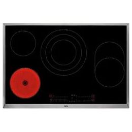 AEG Elektro-Kochfeld "HKA8578RAD" Kochfelder Hob2Hood-Funktion, Made in Germany, Öko- und CountUp-Timer, 80 cm schwarz