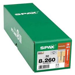 Spax® Holzbauschrauben T40 Tellerkopf WIROX 8 mm x 260 mm, 50 St.