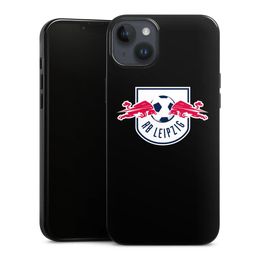 DeinDesign iPhone 14 Plus Handy Silikon H&uuml;lle Case schwarz Handyh&uuml;lle Official Licensed Product Transparent Rb Leipzig