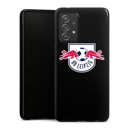DeinDesign Galaxy A52s 5G Handy Silikon H&uuml;lle Case schwarz Handyh&uuml;lle Official Licensed Product Rb Leipzig Transparent
