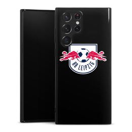 DeinDesign Galaxy S22 Ultra Handy Silikon H&uuml;lle Case schwarz Handyh&uuml;lle Official Licensed Product Transparent Rb Leipzig