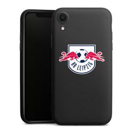 DeinDesign iPhone Xr Handy Premium Silikon H&uuml;lle Handyh&uuml;lle schwarz Case Official Licensed Product Transparent Rb Leipzig Silikon Premium Case