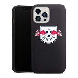 DeinDesign iPhone 13 Pro Max Handy Premium Silikon H&uuml;lle Handyh&uuml;lle schwarz Case Official Licensed Product Transparent Rb Leipzig Silikon Premium Case