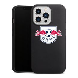 DeinDesign iPhone 13 Pro Handy Premium Silikon H&uuml;lle Handyh&uuml;lle schwarz Case Official Licensed Product Transparent Rb Leipzig Silikon Premium Case