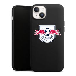 DeinDesign iPhone 14 Handy Premium Silikon H&uuml;lle Handyh&uuml;lle schwarz Case Official Licensed Product Transparent Rb Leipzig Silikon Premium Case