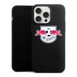 DeinDesign iPhone 15 Pro Max Handy Premium Silikon H&uuml;lle Handyh&uuml;lle schwarz Case Official Licensed Product Transparent Rb Leipzig Silikon Premium Case