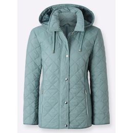 WITT Damen Winterjacke mit Schlingenknopf-Verschluss, jade, Gr&ouml;&szlig;e 54