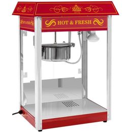 ROYAL CATERING Retro Popcornmaschine Popcornmaker Popcornautomat 1600 w 5 kg/h rot