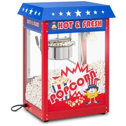 ROYAL CATERING Retro Popcornmaschine Popcornmaker Popcornautomat 1600 w 5 kg/h US-Design