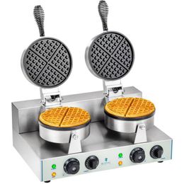 ROYAL CATERING Waffeleisen Doppel Waffelautomat Waffeln Brüsseler Waffel Doppelwaffeleisen