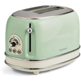 Ariete 0155/14 - Vintage-Toaster - 2 Scheiben - 6 Positionen - 810 Watt - grün