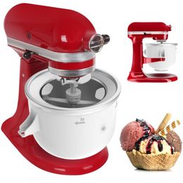 Eismaschinen-Aufsatz für Kitchenaid-Standmixer, Eis- und Sorbetmaschine, gefrorener Joghurt, passend für Mixer ab 4,5 qt.