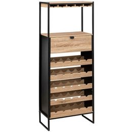 5five Simply Smart Barschrank x25 flaschen aliaj effekt natureiche - 5five