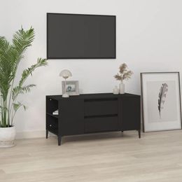 Torana - TV-Schrank Schwarz 102x44,5x50 cm Holzwerkstoff