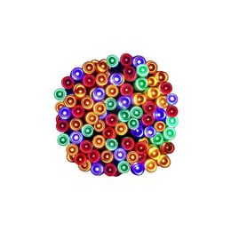 Weihnachtsbeleuchtung Lichterkette 120 LEDs 9 m 8 Modi Timer bunt