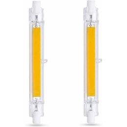 R7S led Birne 118mm 10W Warmweiß 3000K, 1000LM, R7S J118 Halogenlampe Äquivalent 80W 100W, nicht dimmbar, R7S 118mm Slim cob led Birne für