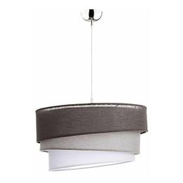 Licht-Erlebnisse Pendelleuchte E27 ø 45 cm Silber Metall Modern Hängelampe