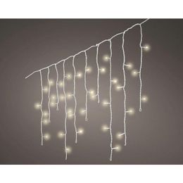 Lumineo Kaemingk led Lichtervorhang Icicle Lights 119 Lichter 5 m weiß Weihnachtslichterketten