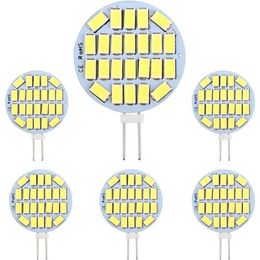 G4 led 3 w, AC12–24 v, 300 lm, Kaltweiß 6000 k, 24 x 5730 smd, 30 w Halogenlampen-Äquivalent, nicht dimmbar, runde G4-LED-Glühbirne für