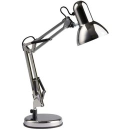 Lampe Henry Tischleuchte chrom 1x A60, E27, 28W, geeignet für Normallampen (nicht enthalten) Mit Schnurzwischenschalter - Brilliant