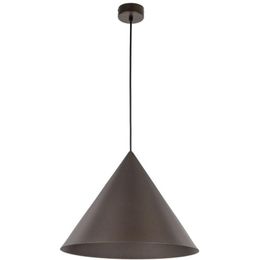 Licht-Erlebnisse Pendelleuchte Metall E27 ø 50 cm rund h: max. 170 cm Braun Retro Design Hängeleuchte