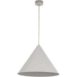 Licht-Erlebnisse Pendelleuchte Metall E27 Ø 50 cm H: max. 170 cm Beige rund Retro