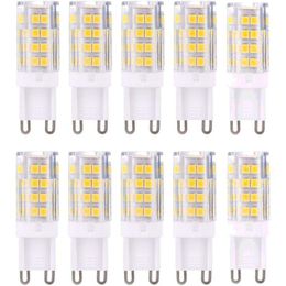 G9-LED-Glühbirnen, warmweiß 3000 K, 5 W G9-LED-Glühbirne, entspricht 40 W 420 Lumen Halogenlampen nicht dimmbar, 10er-Set [Energieklasse A+]