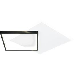 Licht-Erlebnisse LED Deckenleuchte Metall B: 45 cm Weiß Schwarz 4000 K neutralweiß 2400 lm Modern Deckenlampe