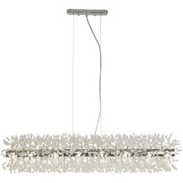 Licht-Erlebnisse Hängeleuchte Glas Metall G9 h: max. 150 cm Chrom Modern Pendelleuchte