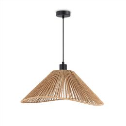 Paco Home - led Pendelleuchte Esszimmer Pendellampe Wohnzimmer Küche Papier Boho Style E27 Schwarz, Typ 2