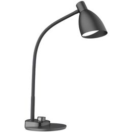 LED-Schreibtischlampe, Aus-Timer, 3 Leuchtstufen, verstellbarer Arm, schwarz