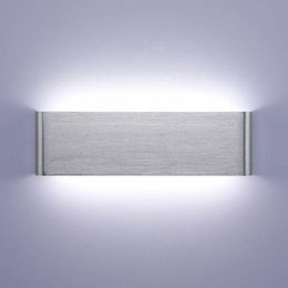 LED-Wandleuchte für den Innenbereich, 12 W, moderne 6000 K LED-Aluminium-Wandleuchte für Schlafzimmer, Wohnzimmer, Treppenhaus, Zuhause, Flur, Hotel,