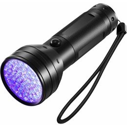 UV-Schwarzlicht-Taschenlampe, 51 LEDs, 395 nm, UV-Taschenlampen-Detektor für Hunde- und Katzenurin, Haustierflecken und Bettwanzen, 1 Stück