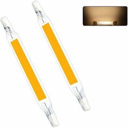 R7S LED-Leuchtmittel, 78 mm, 220 v, nicht dimmbar, LED-COB-Halogenlampe, Ersatz für Strahler, energiesparend, lineares Strahlerlicht (5 w, warmweiß)