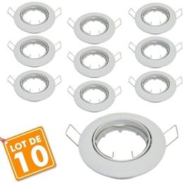 Arum Lighting - Set von 10 unterstützt verstellbare weiße D82